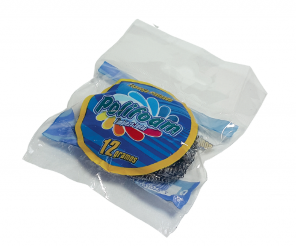 Esponja Plateada de 12 gramos – Polifoam